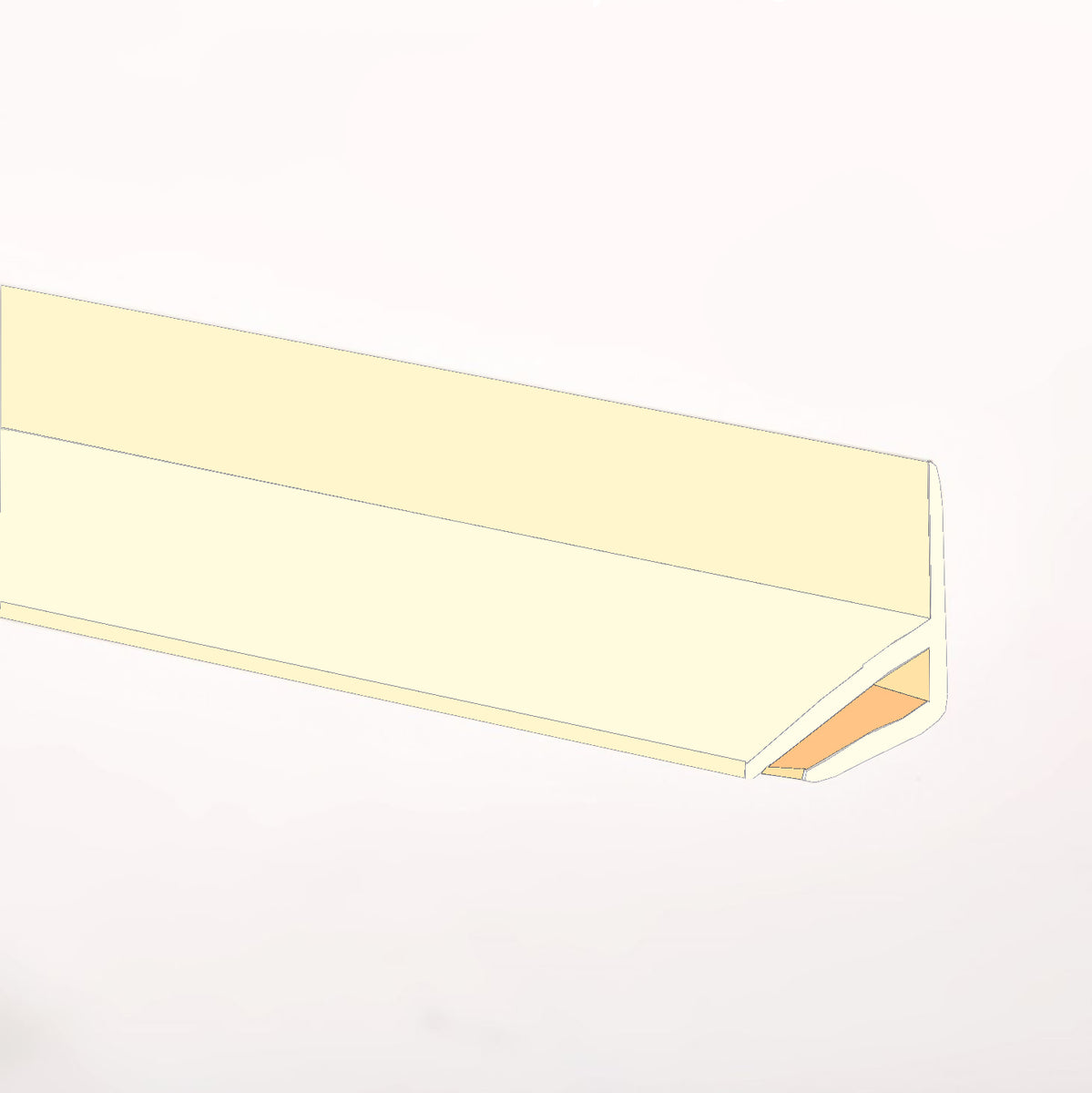 Pastel Cream External Corner Joint for Hygienic Wall Cladding – The Wall Panel Centre